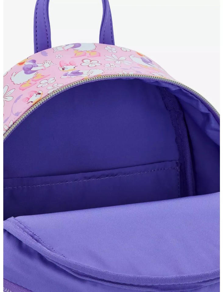 DISNEY LOUNGEFLY DAISY DUCK SPRING FLOWERS MINI BACKPACK NWT | eBay