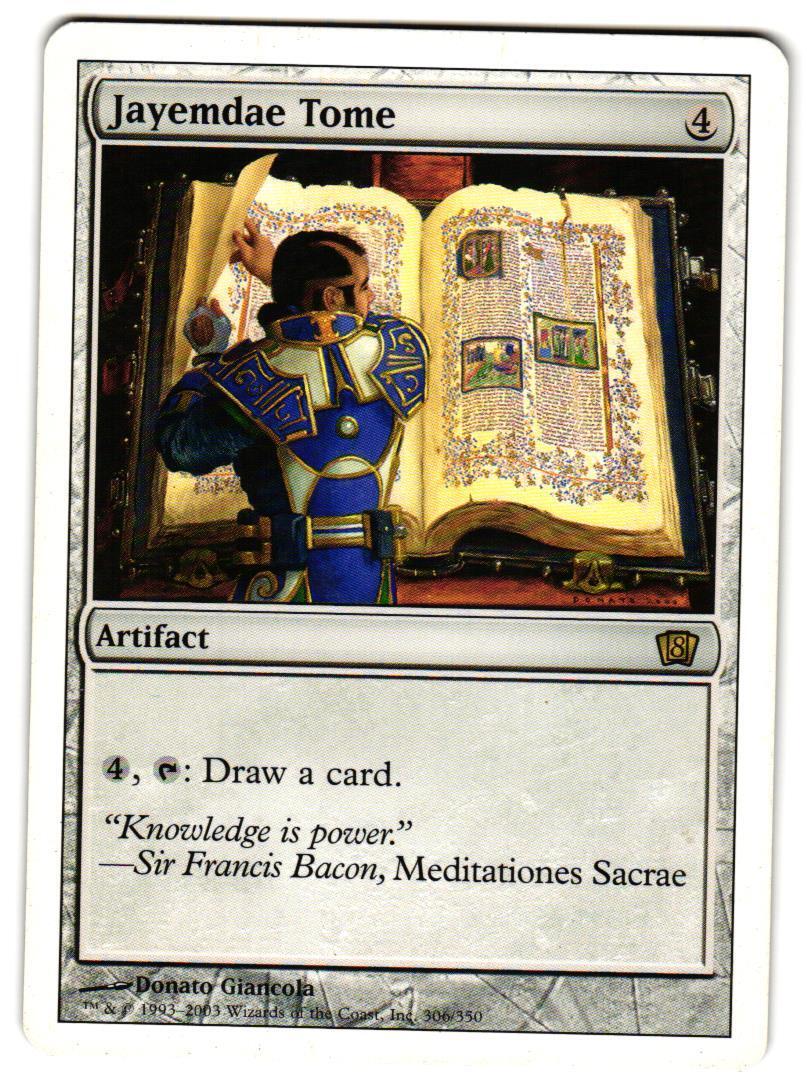 Magic_the_gathering 8th Edition Jayemdae Tome #306 2003,LP,MTG Rare | eBay