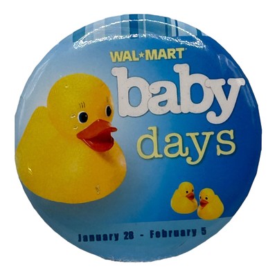 Walmart Baby Days Jan 28-Feb 5 Promo Pin Pinback Rubber Ducky | eBay