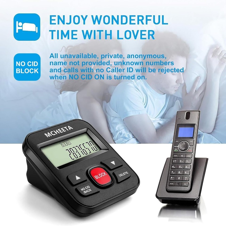 Call Blocker for landline Phones, Caller id Box Landline Device with ...