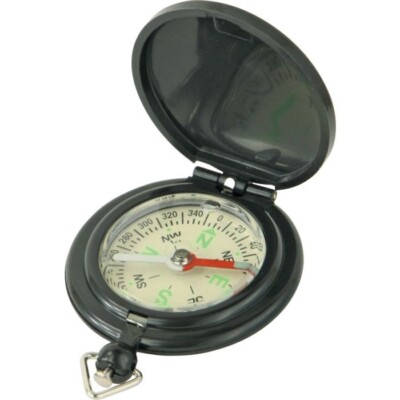 Explorer Compass With Lid White Face Liquid Filled Loop For Inserting a ...