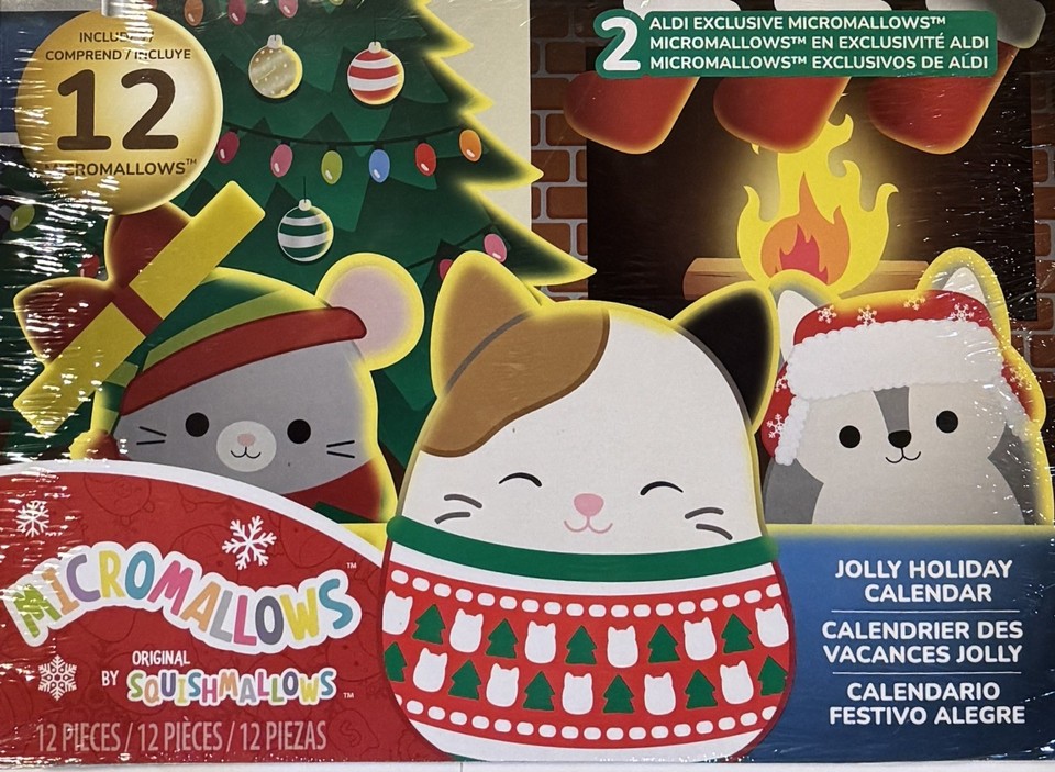 Mini Squishmallows Holiday Advent Calendar 12 Pc Micromallow Limited ...