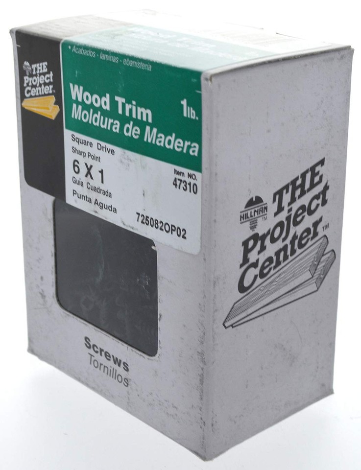 The Group 47310 6 X 1-Inch Square Drive Trim Screw-Sharp Point, 1-Pound ...