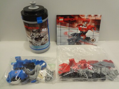 Lego Sports 3540 3542 3543 Hockey Players 2 Manuals 1 Container 4 Pucks ...
