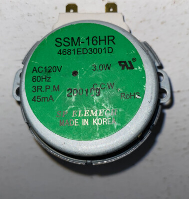 Motor Assembly for LG Dishwasher 4681ED3001D Used Excellent Condition ...