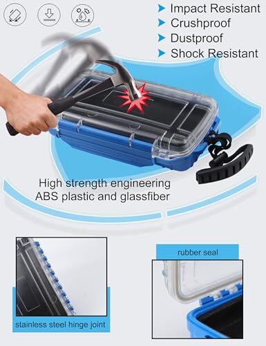 Dry Box Waterproof Box for Kayaking Boat Waterproof Phone Box Small ...