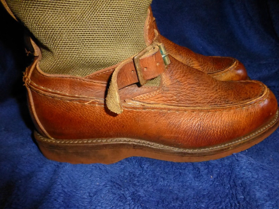 CHIPPEWA BULLHIDE & VIPER CLOTH W ZIPPER SNAKEPROOF BOOTS MENS 10 D | eBay