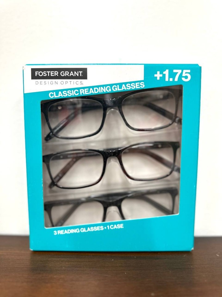 Design Optics by Foster Grant CLASSIC Reading Glasses 3PK. VARIETY | eBay