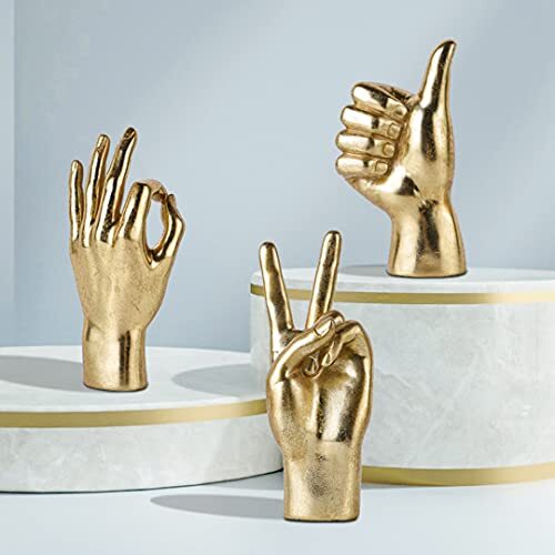 Decor “OK” ASL Hand Sign, Desk Statue Classic Hand Gesture Sculpture ...