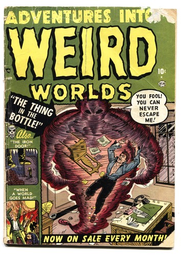 ADVENTURES INTO WEIRD WORLDS #2-HARTLEY/MANEELY-ATLAS PRE-CODE SICK ...