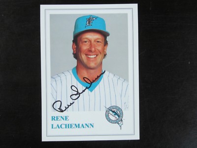 Rene Lachemann Autograph / Signed 5 x 7 Photo Florida Marlins | eBay