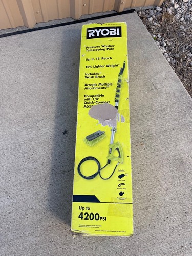 Ryobi RY31EP26 18' ft Pressure Washer Telescoping Extension Pole - Tool ...