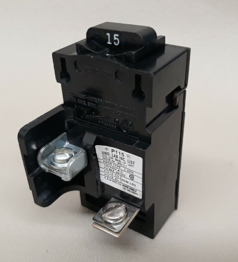15 Amp Pushmatic P115 ITE Siemens Gould Bulldog Breaker 15A 1 Pole HACR ...