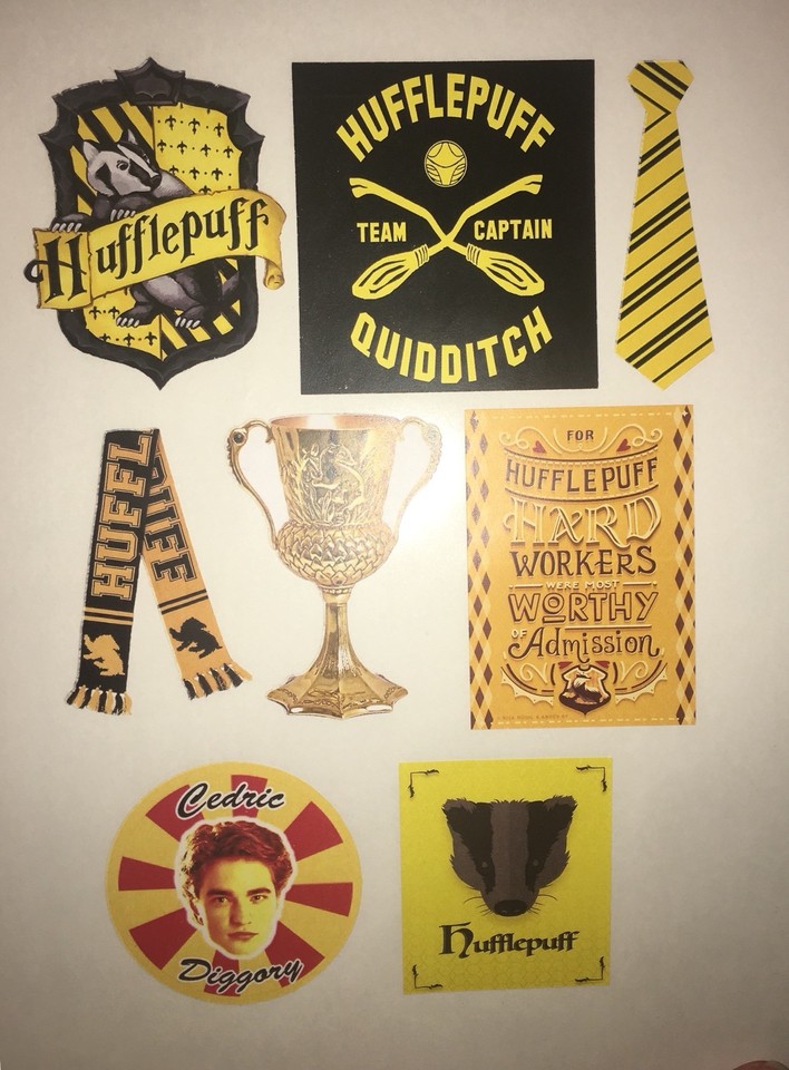 Fun Hufflepuff House Sticker Set Harry Potter Gift Scrapbooking Cedric ...
