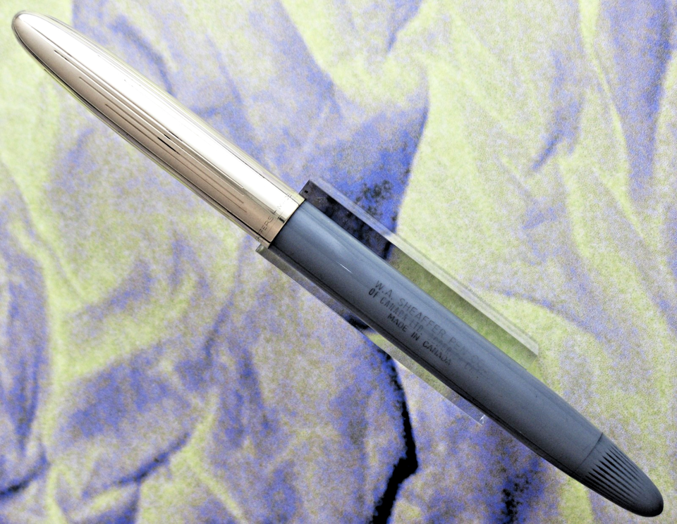 Sheaffer Canadian Snorkel Crest Pastel Grey Completely Refurbished ...