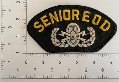 Senior EOD Explosive Bomb Squad Patch Military Embroidered | eBay