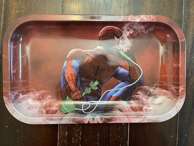 Premium Rolling Tray Ash Tray Spider Men Smoking Hookah 10inx6in | eBay