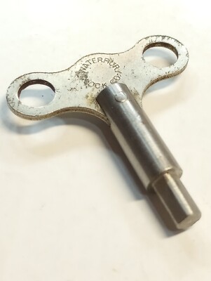 Vintage Waterbury Clock Co. Wind Up Clock Key Nice Shape! #3 | eBay