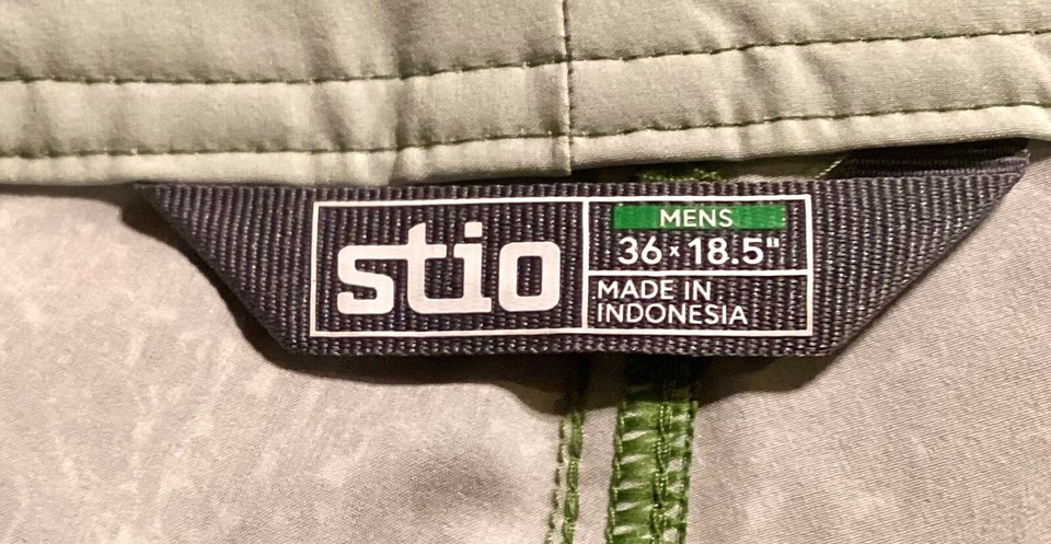 STIO CFS Men’s Board Green Shorts Poly Stretch 10" Inseam Style 2330 Sz ...