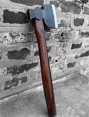 Hand Forged Kent Pattern Axe With Claw .Bushcraft Tool With HardWood ...