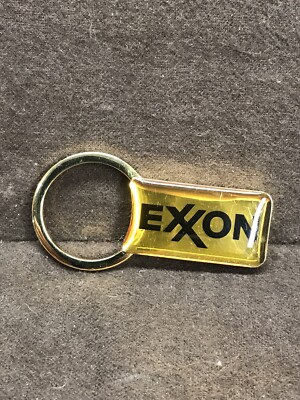 Vintage EXXON FOB KEYCHAIN Gas/Oil Spring Release Key Ring Pre-owned | eBay