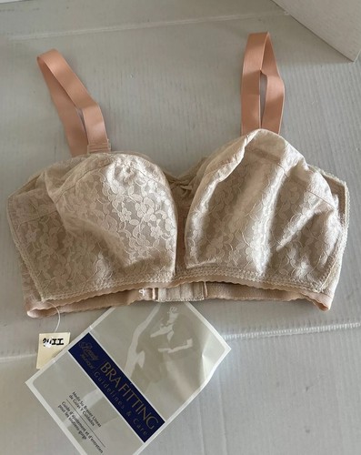 Vintage Beauty By Jeunique 34 II Beige Lace Soft Cup Bra Style 708 New ...