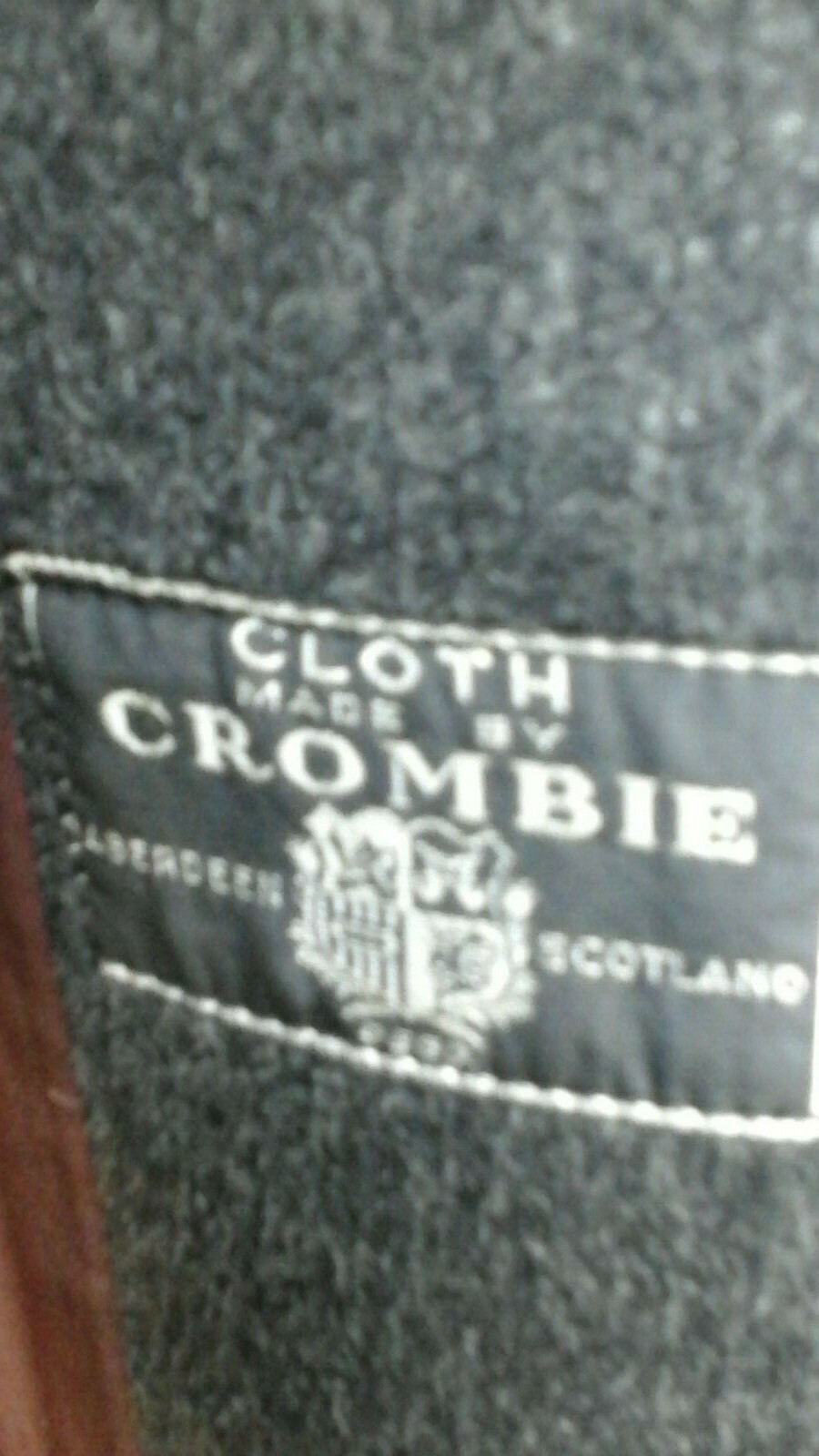 CROMBIE ABERDEEN SCOTLAND MENS WOOL COAT Fairdale of London Dark Gray ...