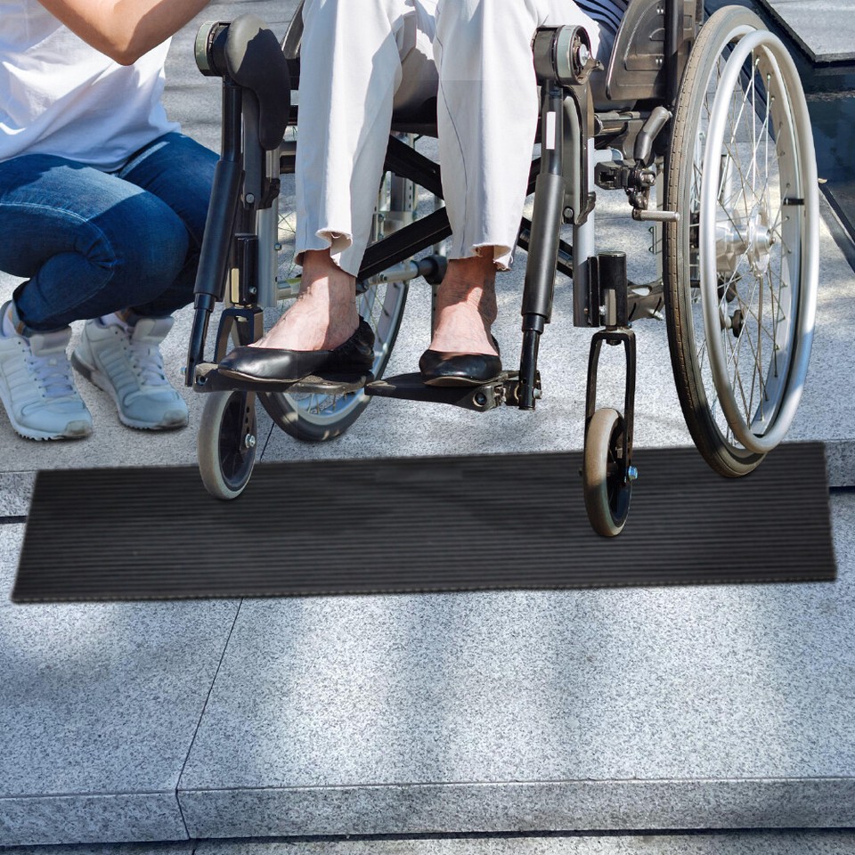 Rubber Kerb Door Ramps Threshold Step Ramp Car Wheelchair Scooter ...