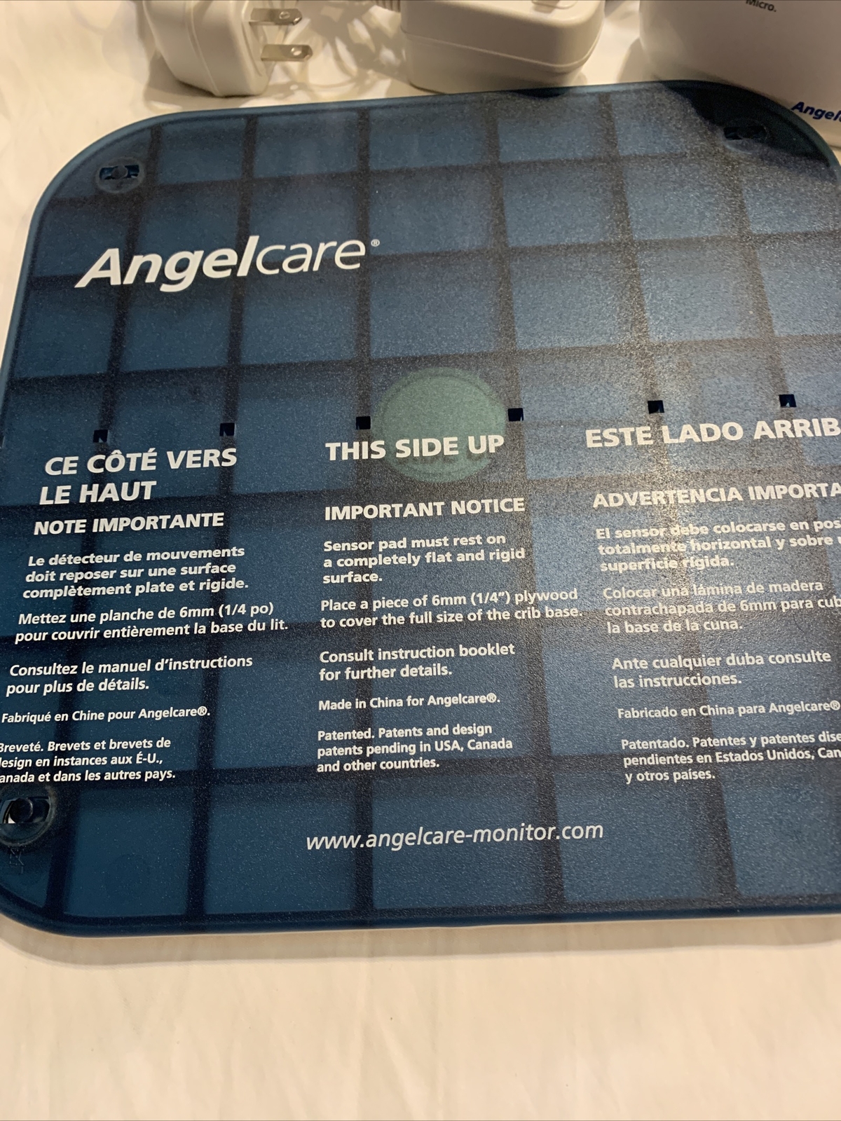 Angelcare Ac201 Movement and Sound Monitor With Sensor Pad 2 Parental ...