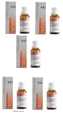 Dr. Reckeweg R43 | Natural Remedy for Asthma Relief (22ml) pack of 5 ...