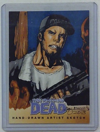 WALKING DEAD COMIC BOOK SKETCH CARD SET 2: SHANE WALSH ARTIST MARK ...