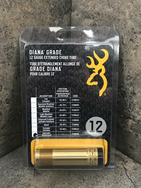 Browning Diana Grade Extended 12 Gauge Spreader Choke Tube Invector ...