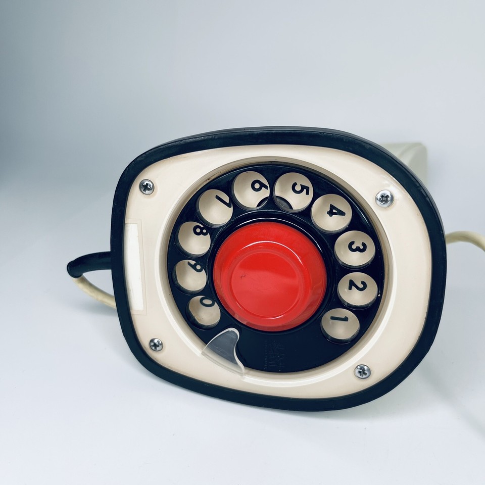 LM Ericsson Cobra Ericofon Rotary Dial White Telephone Phone Sweden ...
