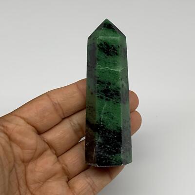 118.2g, 3.4"x1", Natural Ruby Zoisite Tower Point Obelisk @India, B31475 | eBay