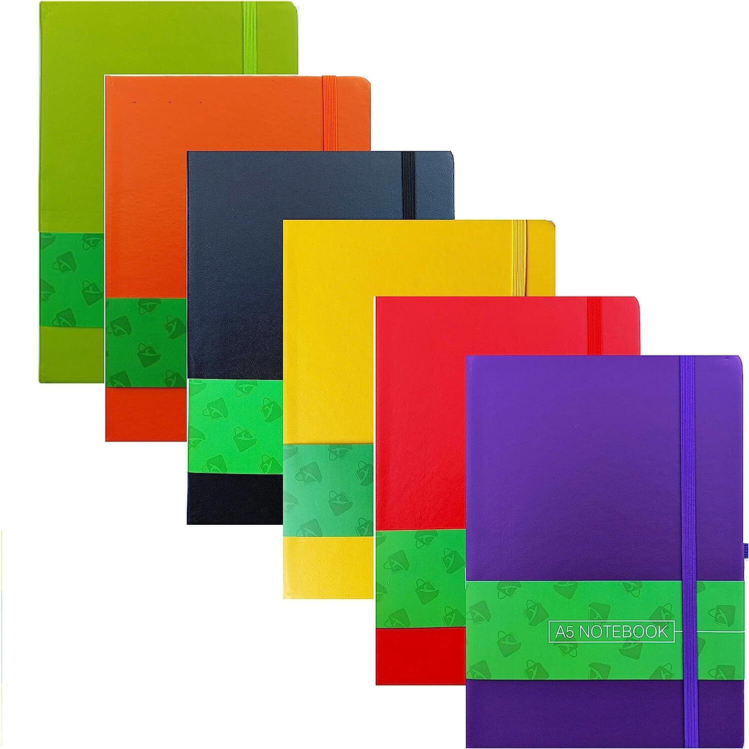 A6/A5/A4 Hardback Lined Notebook Ruled Notepad Notes Diary Journal ...