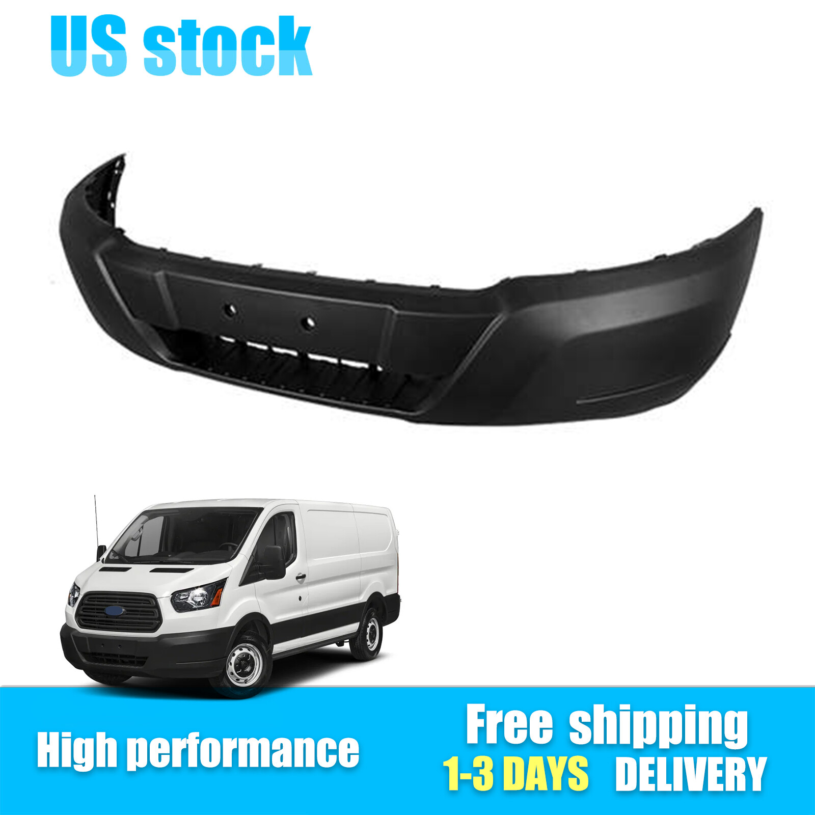 For Ford Transit-150 New Bumper Cover Fascia Front Lower FO1000707C ...