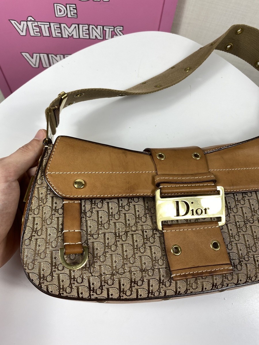 Christian Dior Street Chic Columbus Trotter Brown Baguette Christian Dior Street Chic Columbus Trotter Brown Baguette