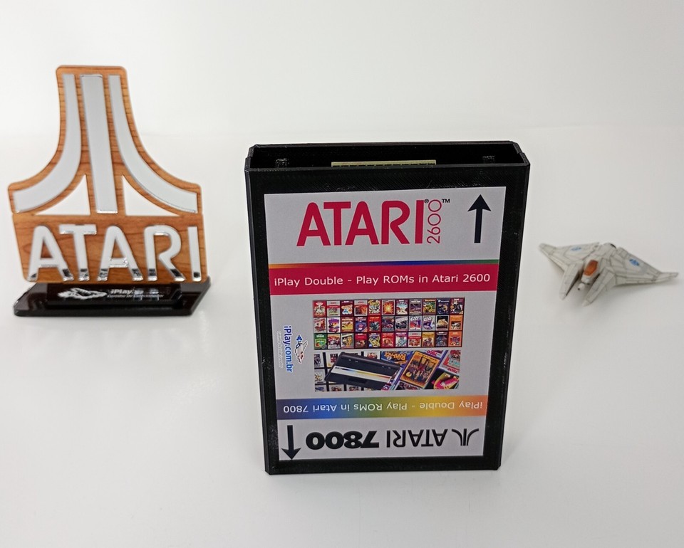 iPlay Atari Double 7800 & 2600 Flashcart – Editable Multi Cart Game ...