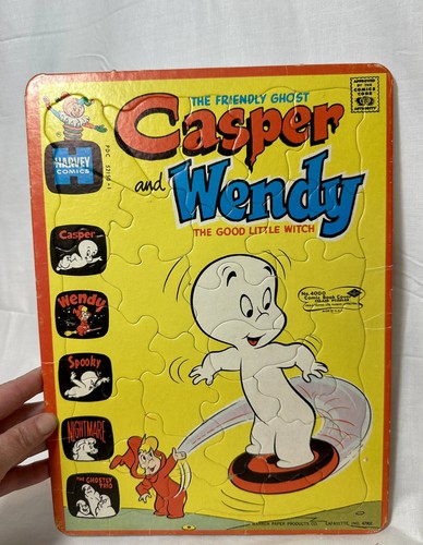 Vintage 1960's Tray Puzzle Casper the Friendly Ghost And Wendy Witch | eBay
