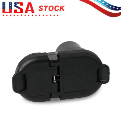 Trailer Brake Harness Towing 7-Pin Round/4-Pin Flat Plug Connector ...