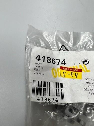 BRAND NEW ORIGINAL PART 418674 Thermador Dishwasher R8B9 Bearing Clip ...
