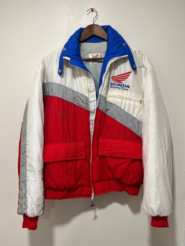 Vintage 80s Official Honda Racing Team Jacket Size XL 44/46 | eBay