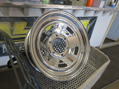 New Chrome Steel 16"x6" Trailer Wheel HD 6 LUG Rim 6 on 5.5" 3140# PJ ...