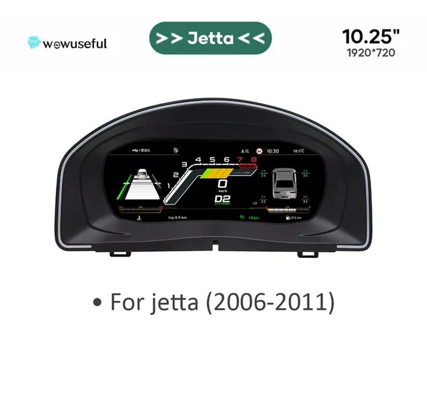 *UPDATED 2024* Digital Dash Gauges VW Scirocco Jetta Golf mk6 mk7 ...