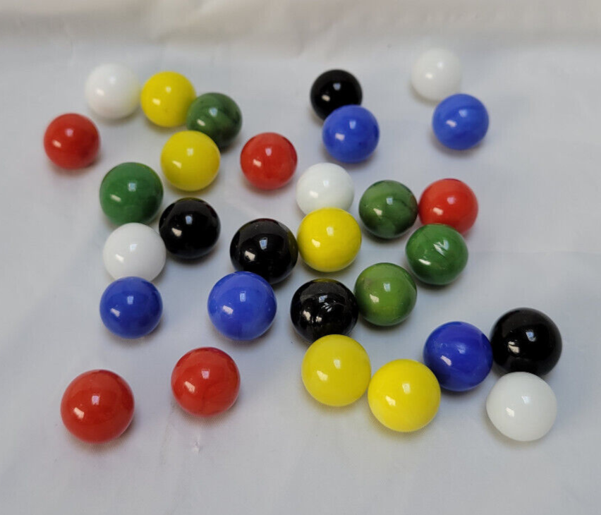 30 Replacement Marbles Solid Colors - Chinese Checkers Hungry Hungry ...