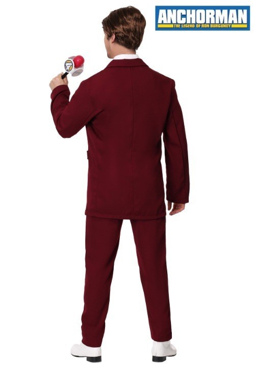 Men's Deluxe Anchorman Ron Burgundy Costume Suit SIZE S (with defect ...