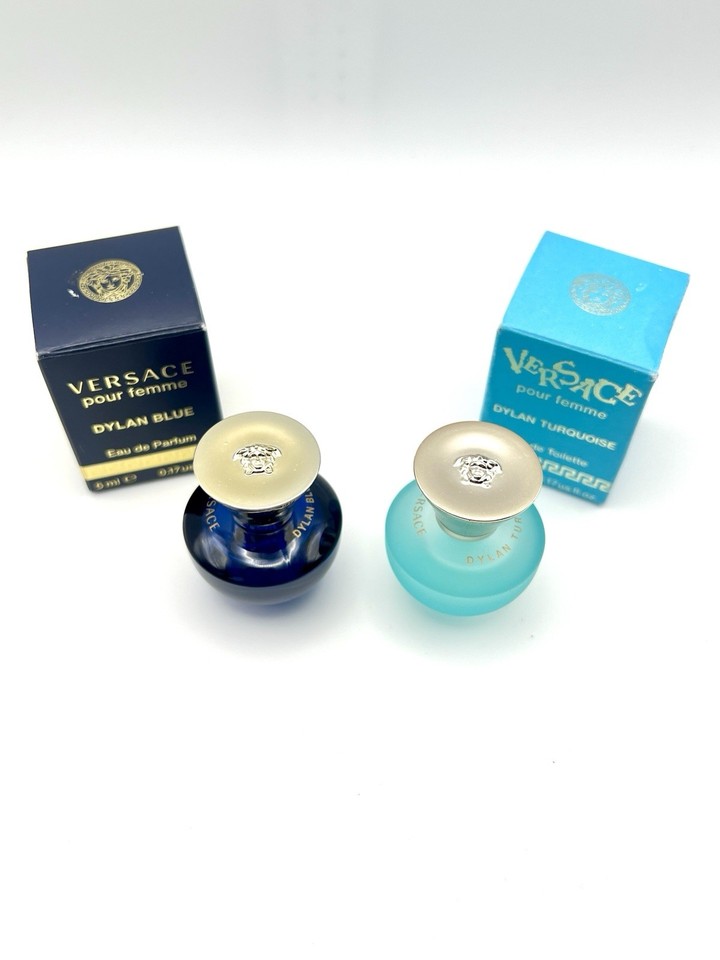 Versace Dylan Blue & Turquoise Mini Duo Perfume Set 5ml Each BNIB | eBay