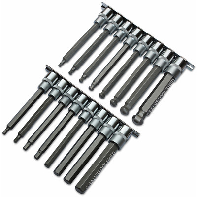 Hex Bit Socket Set Ball Point Allen Key Allan Alan Head Keys Sockets 1/ ...