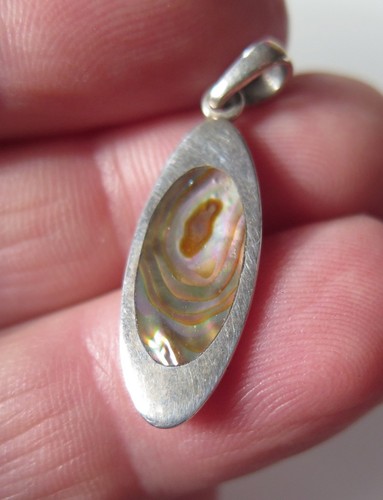 SUPERBE PENDENTIF ARGENT MASSIF + PAWA SHELL | eBay