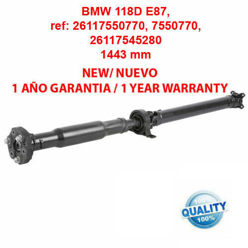 ARBRE DE TRANSMISSION BMW 118D E87, 26117550770, 7550770, /BRAND NEW ...